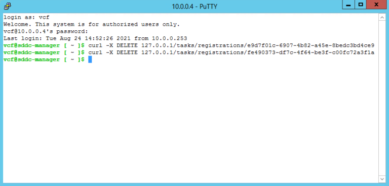 Removing failed tasks in SDDC Manager – mgustafsson - yet another VMware blog