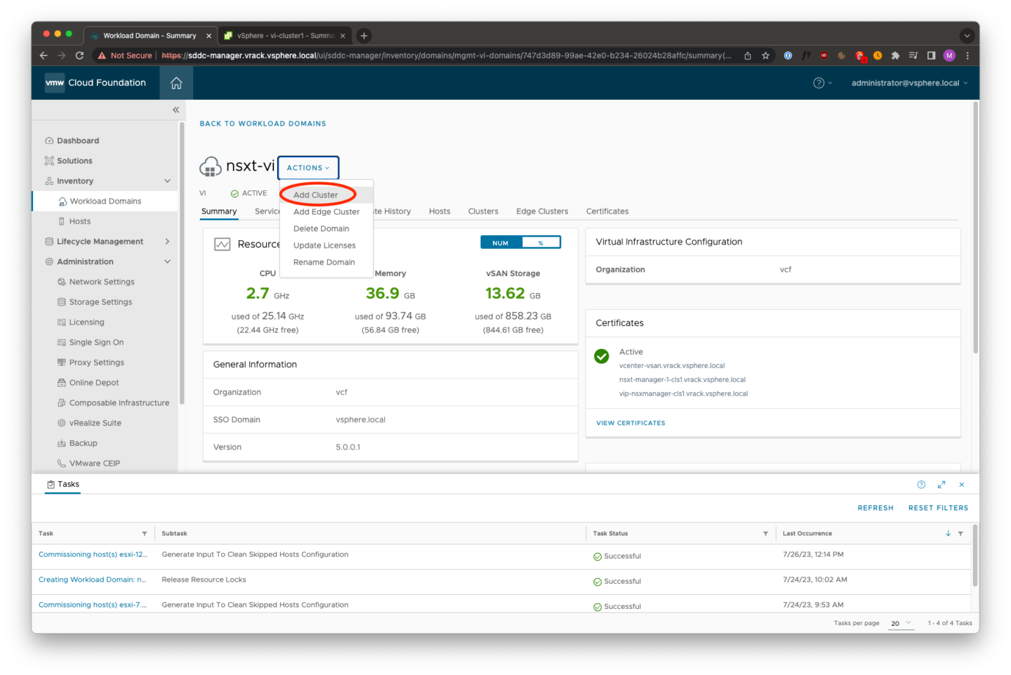 Using HCI Mesh with VCF (and compute-only clusters) – mgustafsson - yet another VMware blog