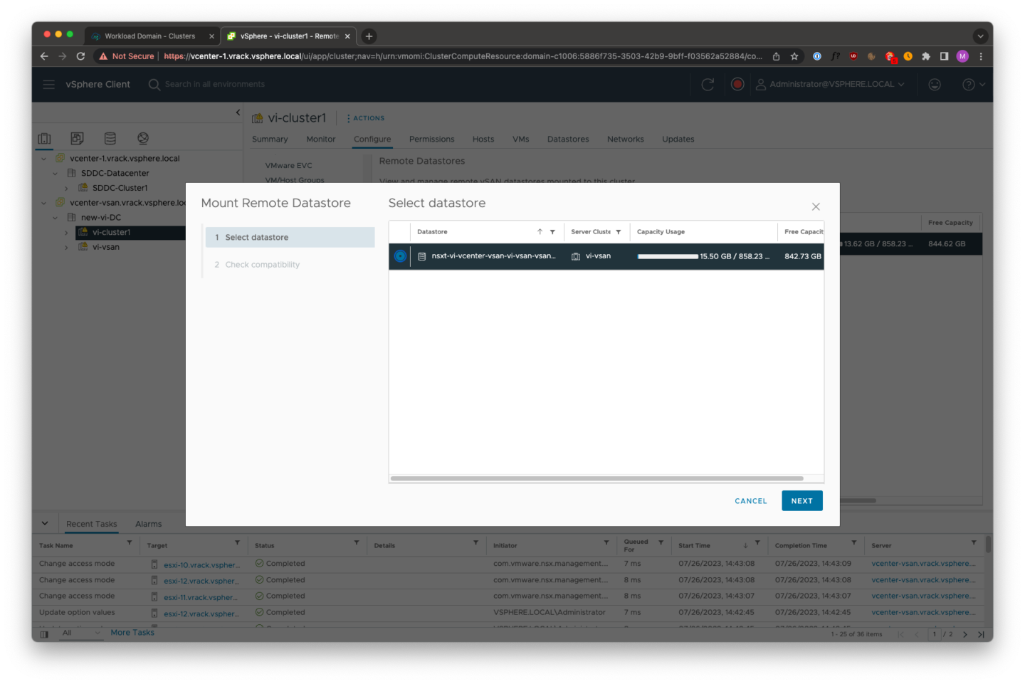 Using HCI Mesh with VCF (and compute-only clusters) – mgustafsson - yet another VMware blog