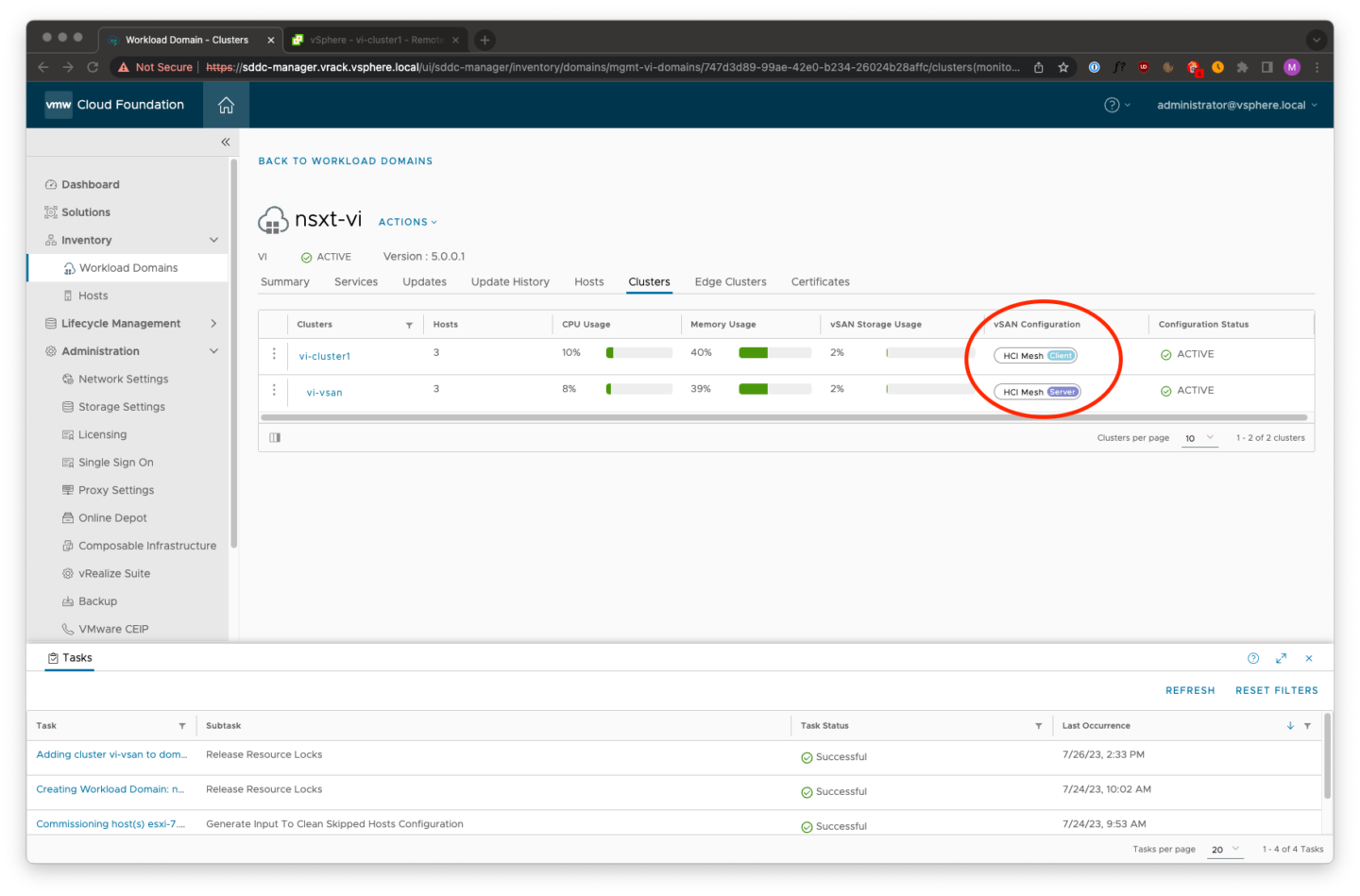 Using HCI Mesh with VCF (and compute-only clusters) – mgustafsson - yet another VMware blog