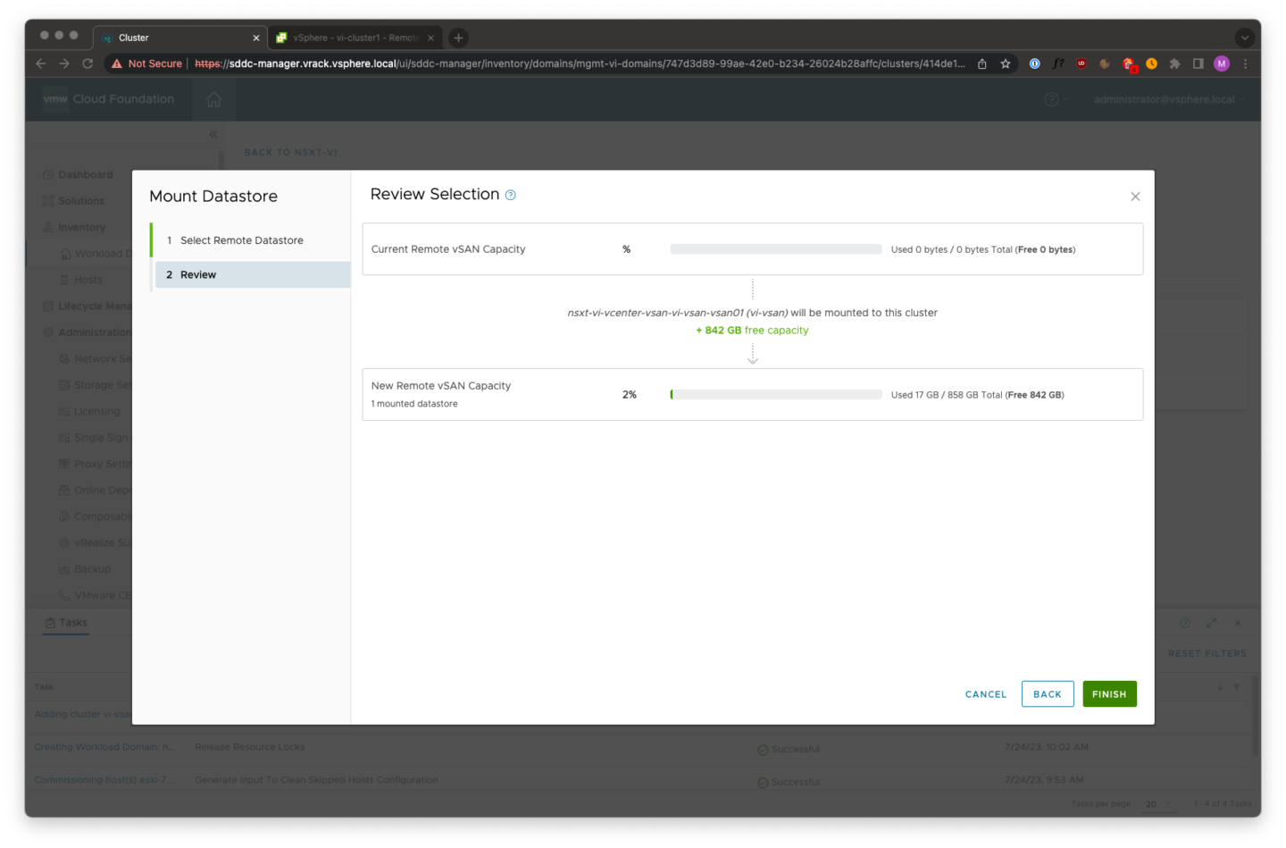 Using HCI Mesh with VCF (and compute-only clusters) – mgustafsson - yet another VMware blog