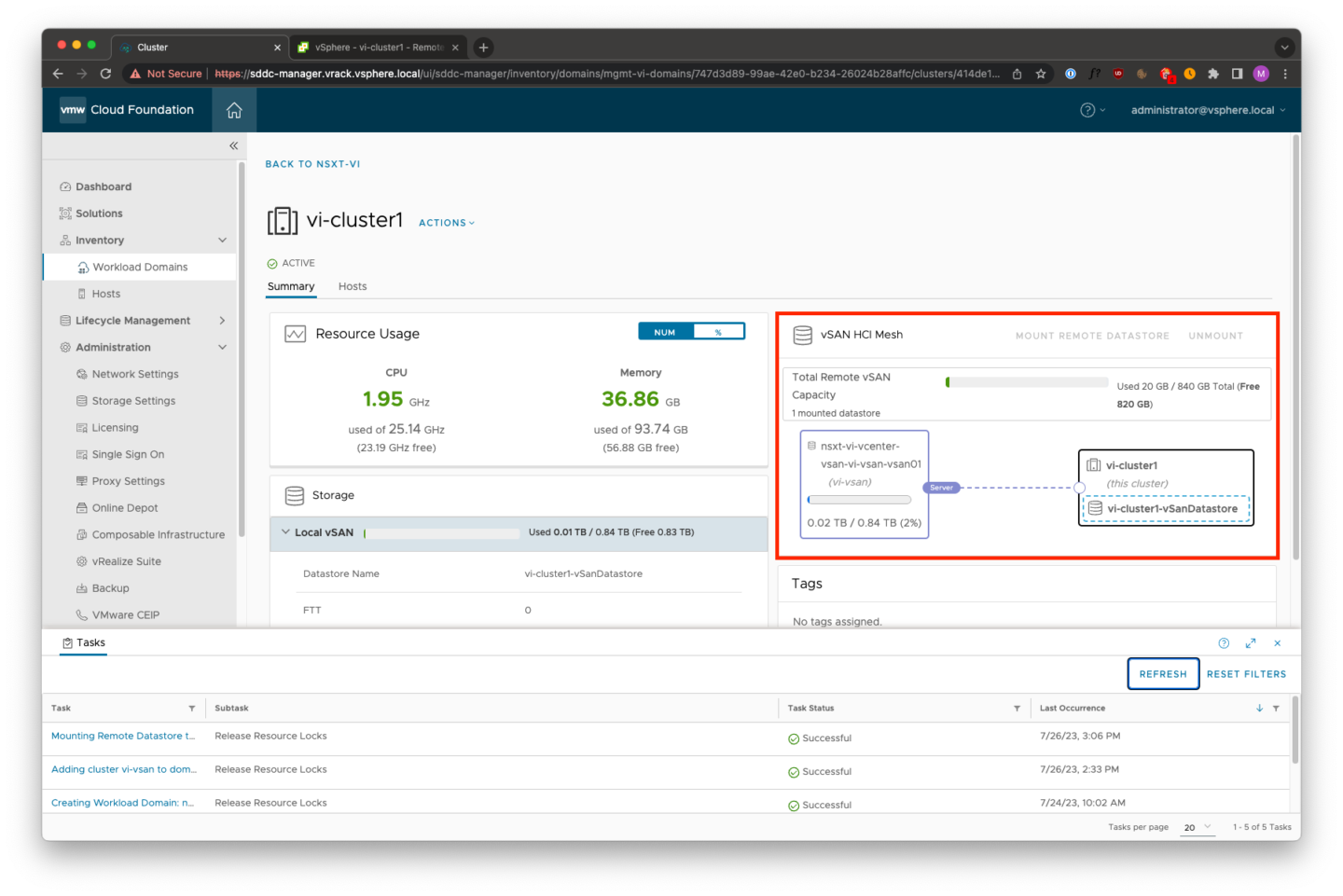 Using HCI Mesh with VCF (and compute-only clusters) – mgustafsson - yet another VMware blog